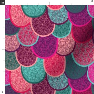 Mermaid Scales Fabric Fish Scales & Mermaid Tails large by | Etsy