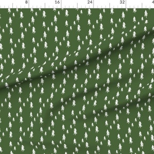 Pine Tree Fabric Pine Tree Green by Mulberry Tree Pine Tree Green White ...