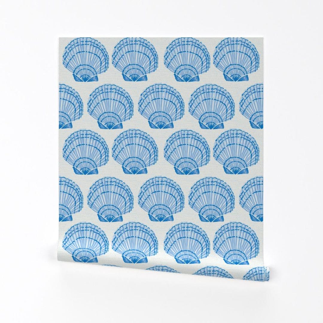 Summer Seashells Removable Peel and Stick Wallpaper - Coastal Beach ...