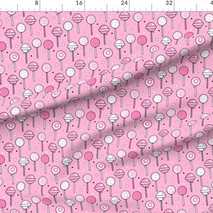 Pink Lollipop Fabric Sweet Lollipop by Nossisel Pink - Etsy