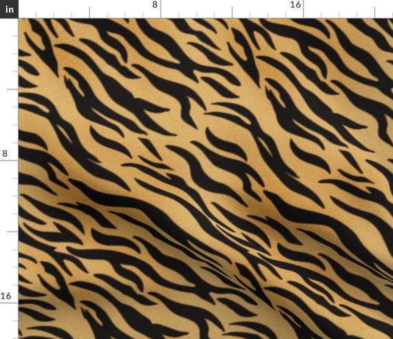 Endangered Species Tiger Stripes Fabric Tiger Leather by | Etsy