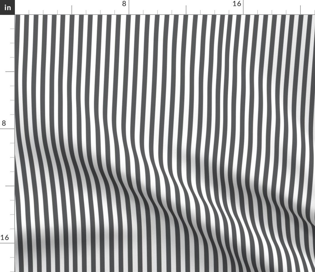 Charcoal Gray Stripe Fabric Perfectly Pinstripe in Charcoal Grey ...