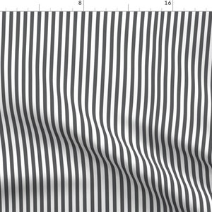 Charcoal Gray Stripe Fabric Perfectly Pinstripe in Charcoal Grey ...