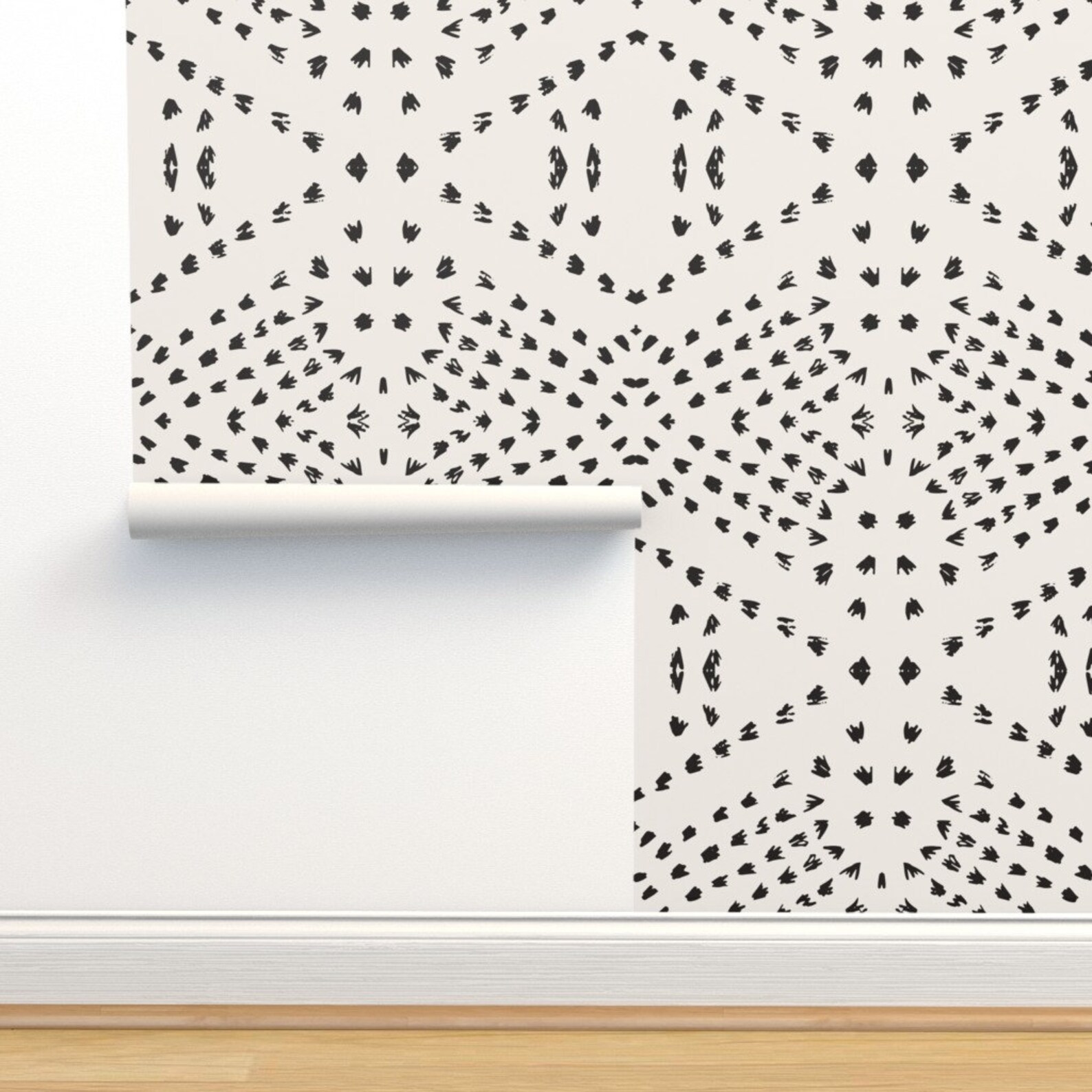 Boho Dots Wallpaper Boho Tile Large by Holli Zollinger - Etsy