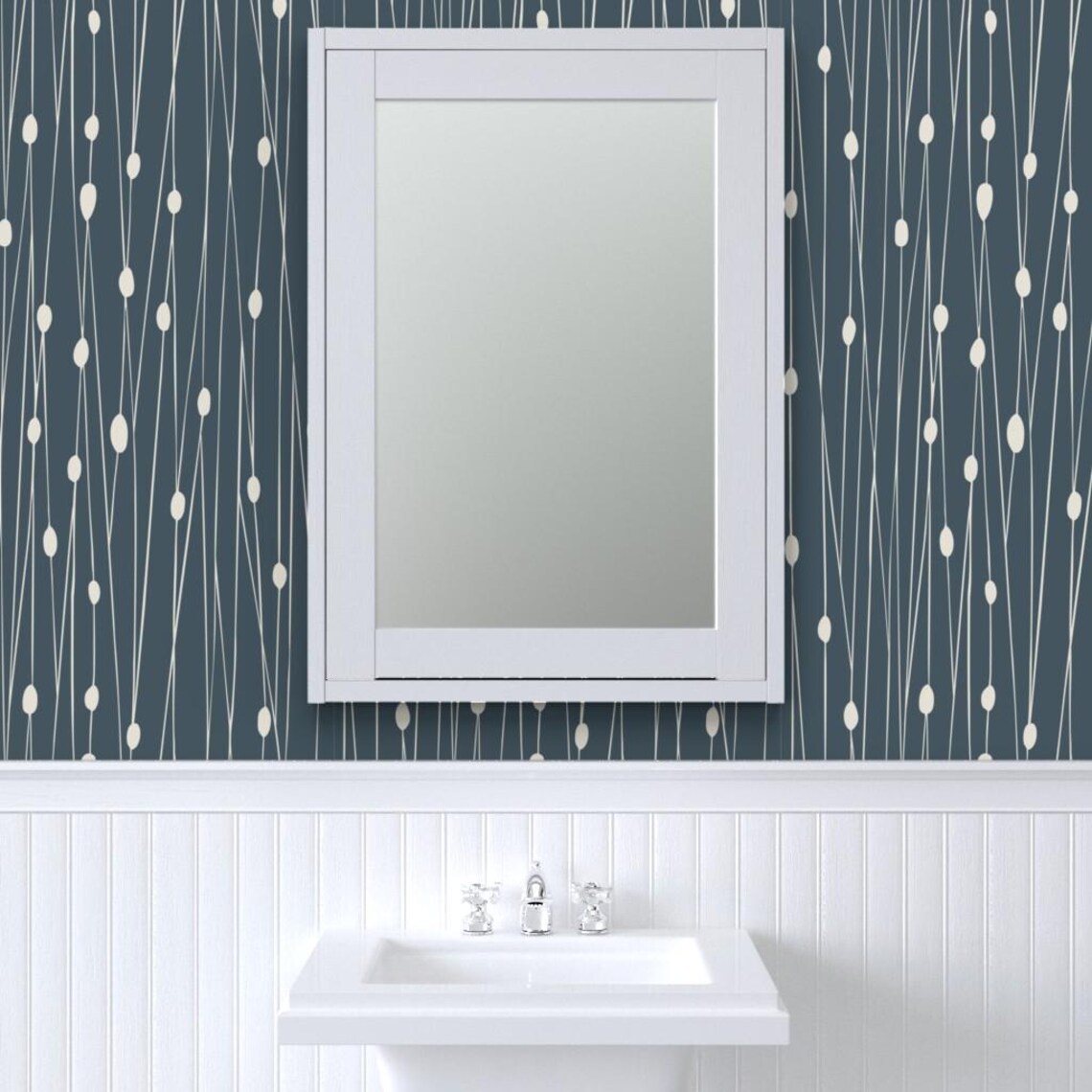 Modern Line Wallpaper - Entangled Geometric Lines by Heatherdutton ...