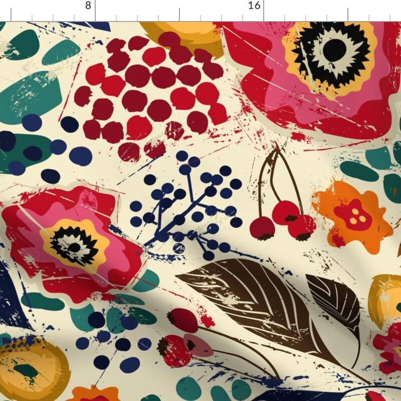 Large Print Fabric - Etsy