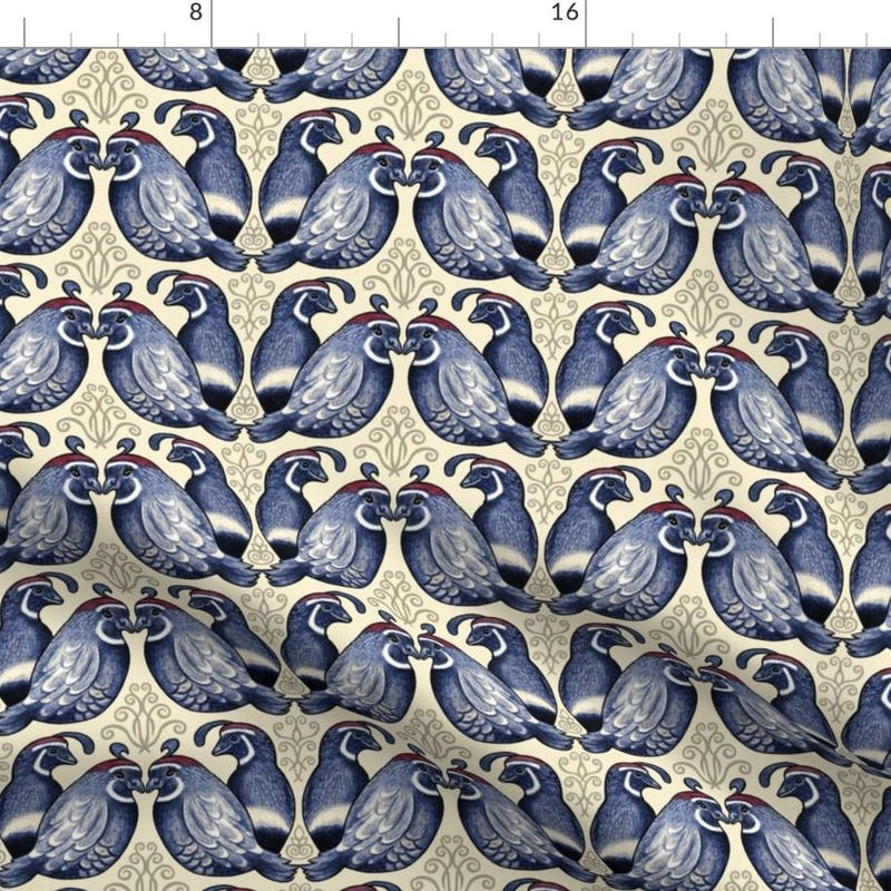 Quail Melhor All the Create Fabric Ou Forge - Etsy Canada