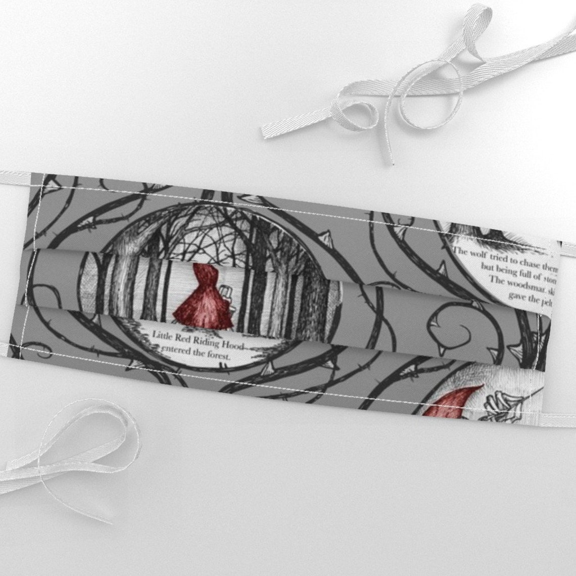 Wolf Fabric Little Red Riding Hood Big Bad Wolf Fairy Tale - Etsy