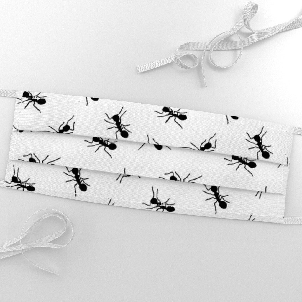 Ants Fabric Ants by Uramarinka Black and White Ant Cotton - Etsy