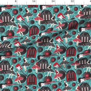 Retro Rock and Roll Fabric Rock'n'roll Mix on | Etsy