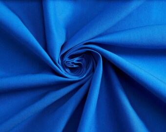 Solid Blue Fabric - Etsy