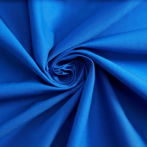 Solid Blue Cotton Fabric by the Yard Solid Cotton Fabric by - Etsy