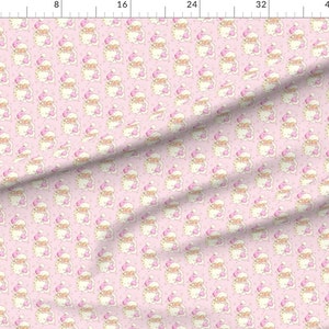 Pink Santa Fabric Hi Santa Christmas Light Pink by Parisbebe Vintage ...