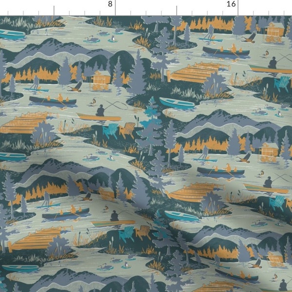 Lake Fabric - Etsy