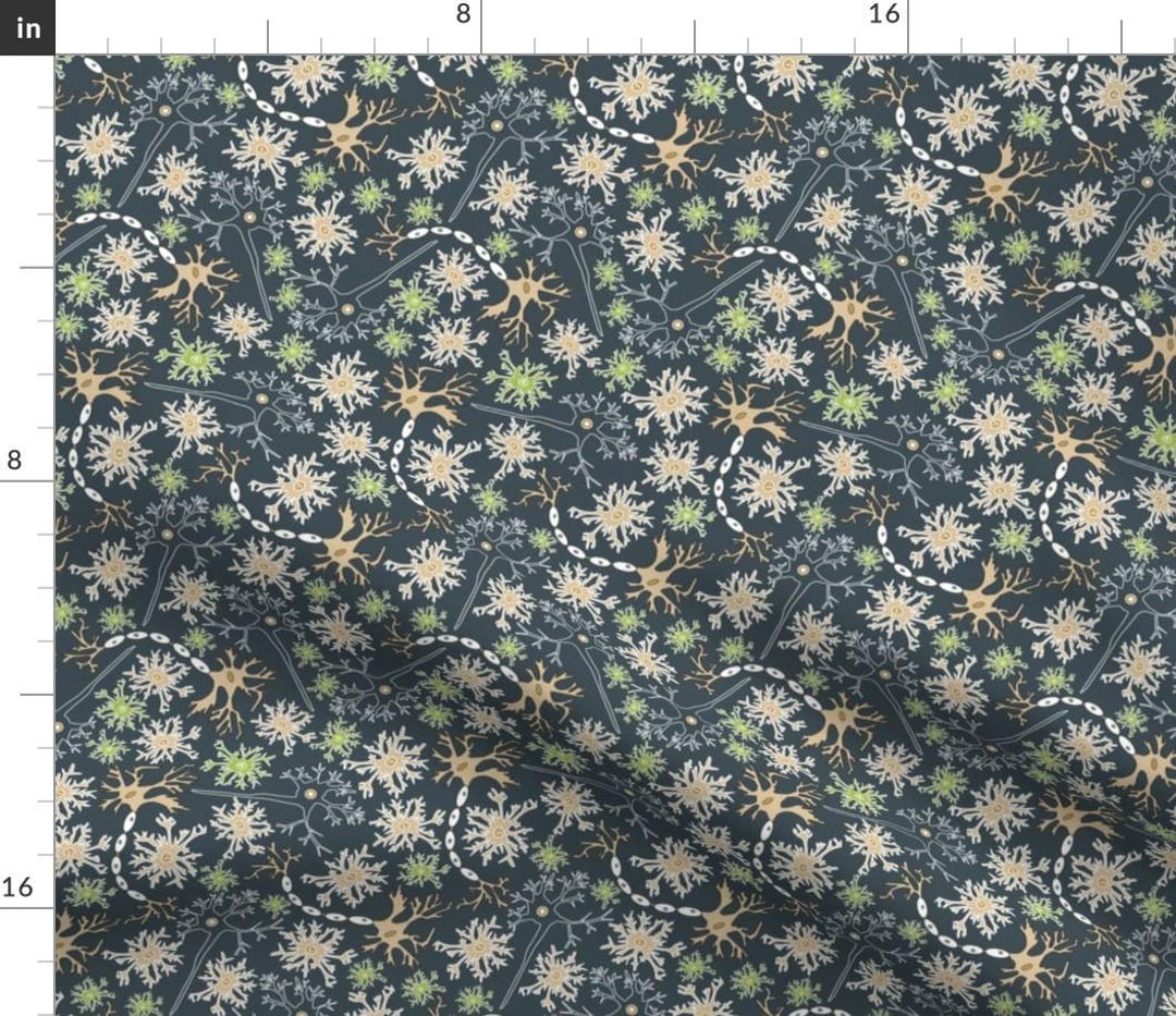 Neurons Fabric Even More Neurons by Mag-o Medical School Science Class ...