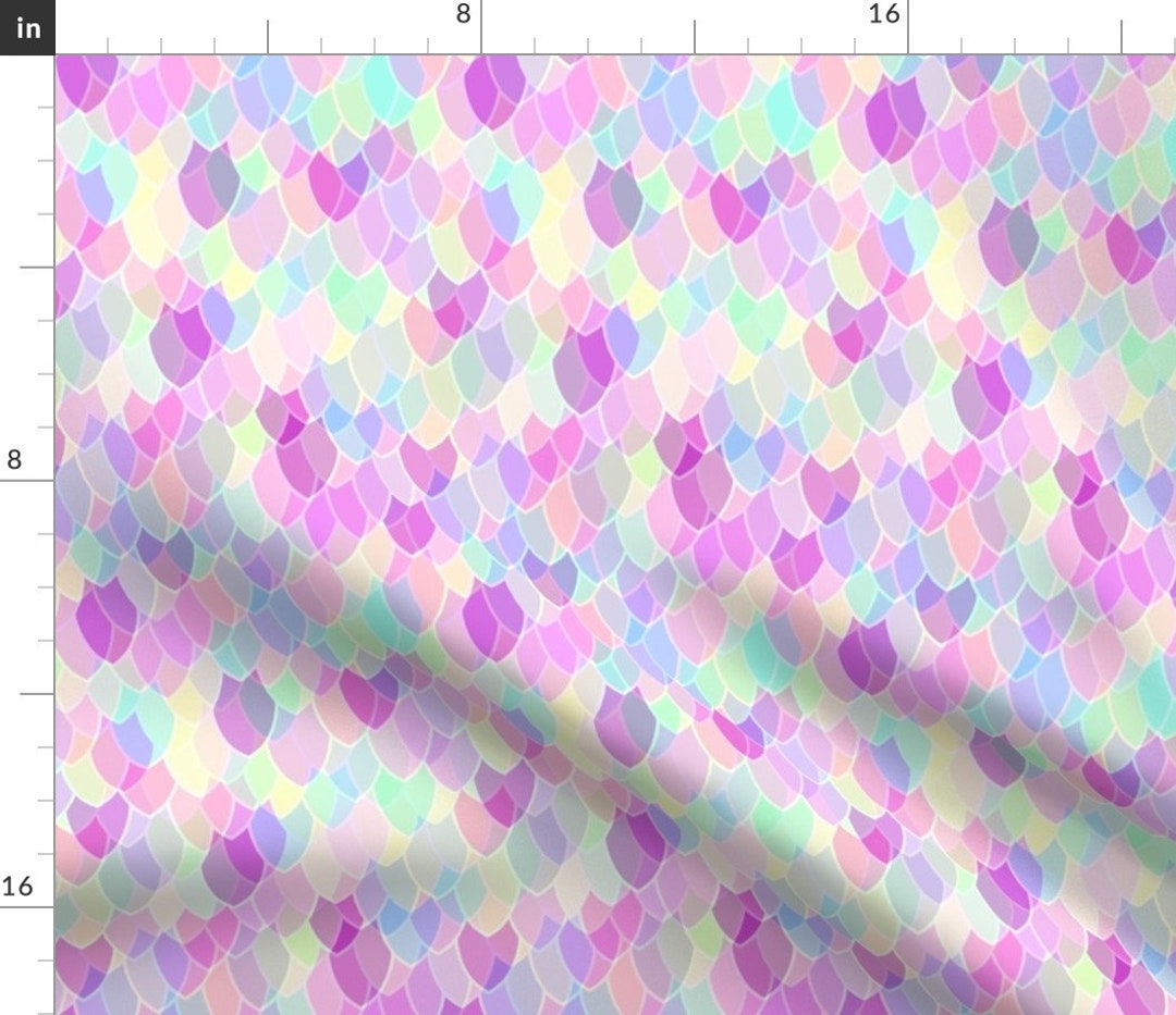 Dragon Scale Fabric Rainbow Dragon Scales by Thistleandfox Fantasy ...