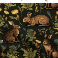 Rabbit Fabric - Etsy