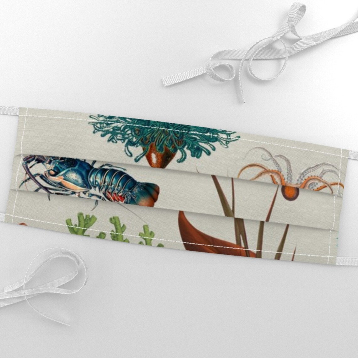 Ocean Fabric Oceania in Greige Tan Beige by Delinda Graphic - Etsy