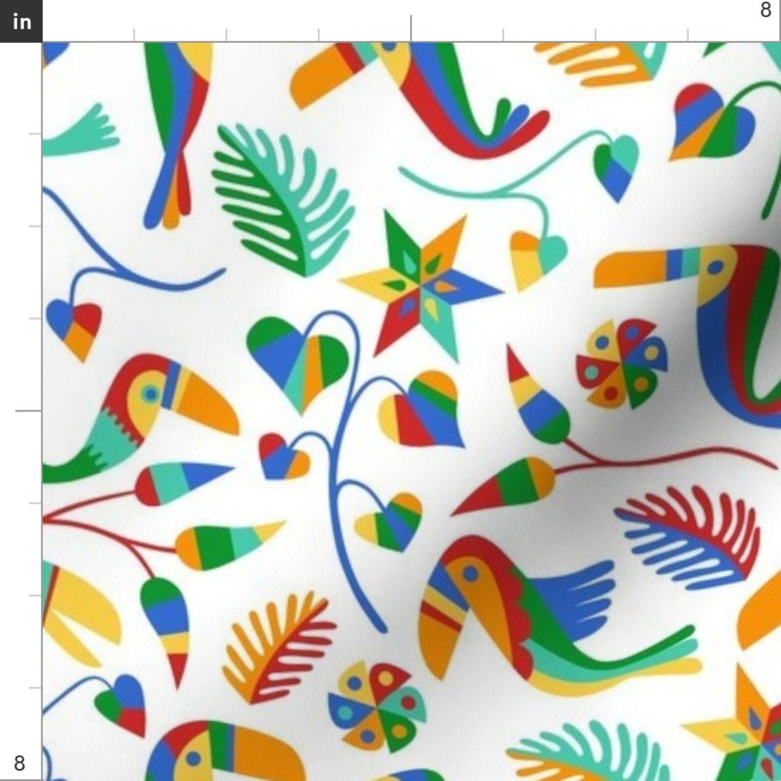 Toucan Fabric Small Otomi Toucan by Chris Jorge Tropical | Etsy