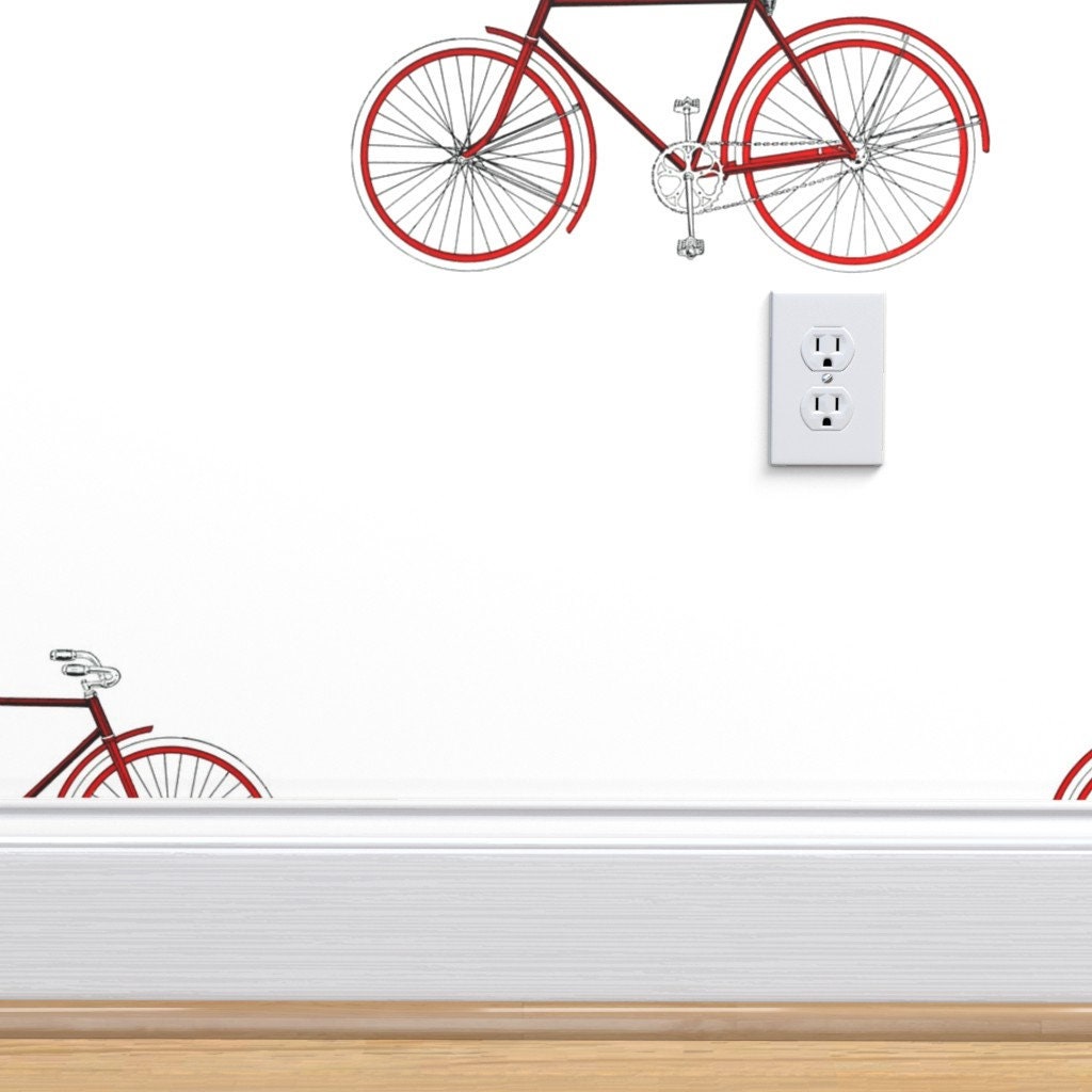Bike Wallpaper Bicycle Bicycle by Peacoquettedesigns | Etsy