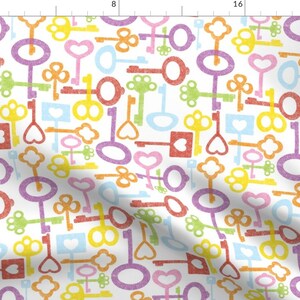 Keys Fabric Ancient Keys by Gnoppoletta Lock Unlock Key Colorful ...