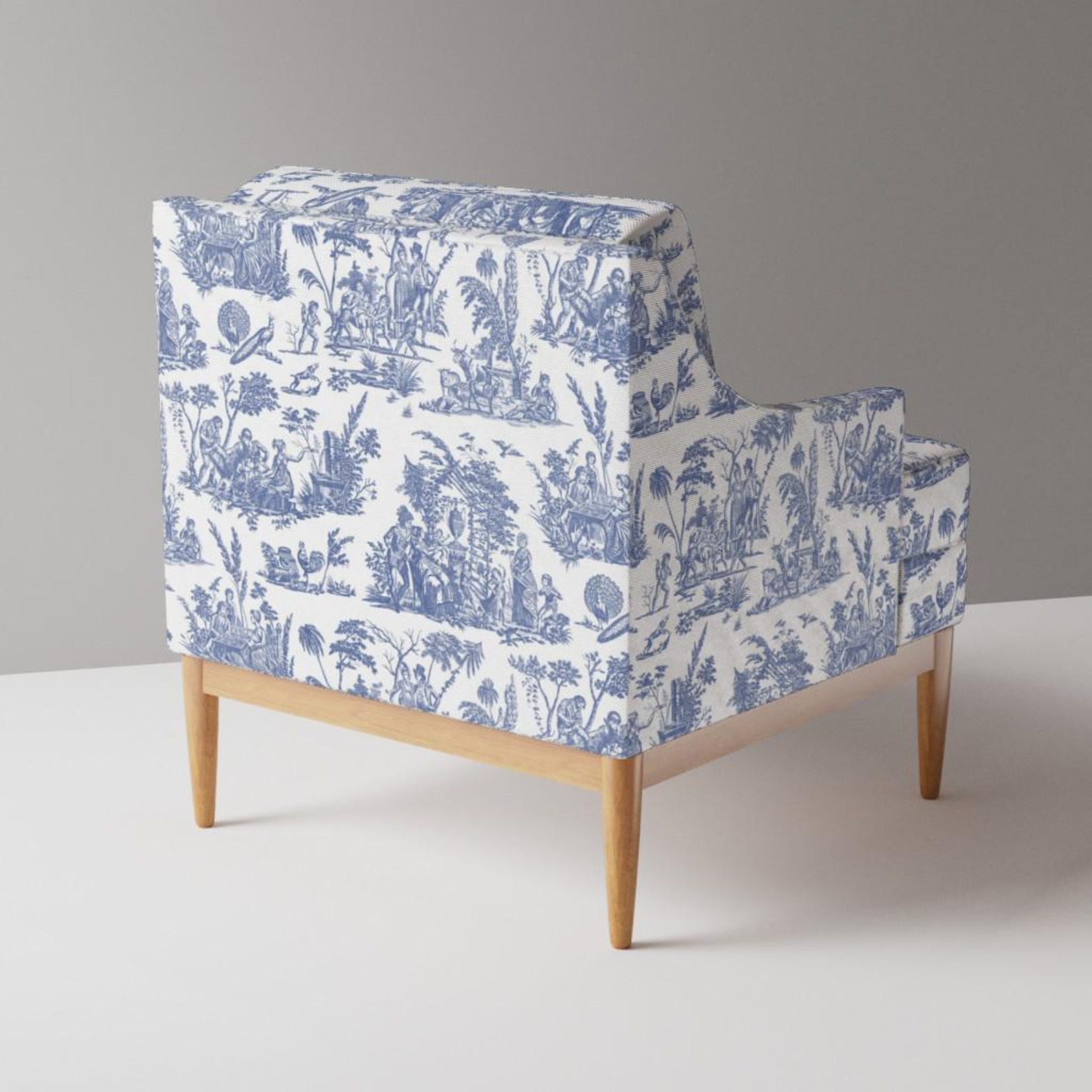 Traditional Toile Upholstery Fabric- Toile by Peacoquettedesigns ...