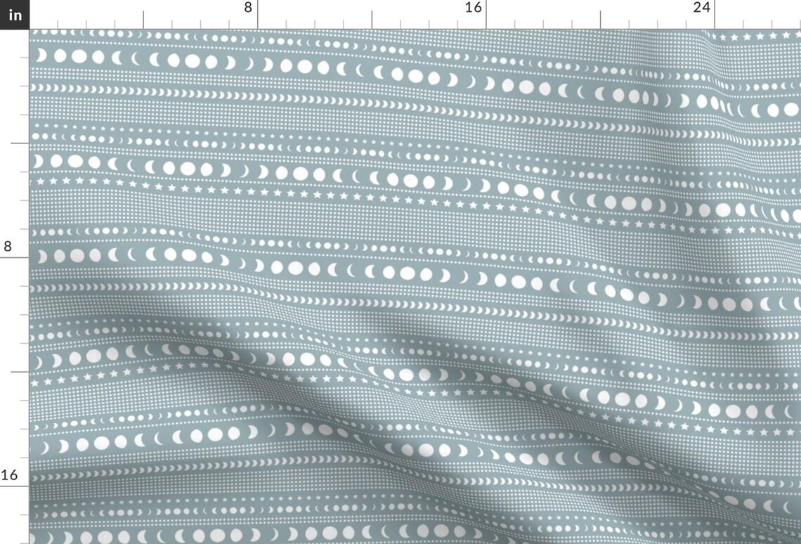 Minimal Moon Fabric - Trust the Universe Moon Phase by ...