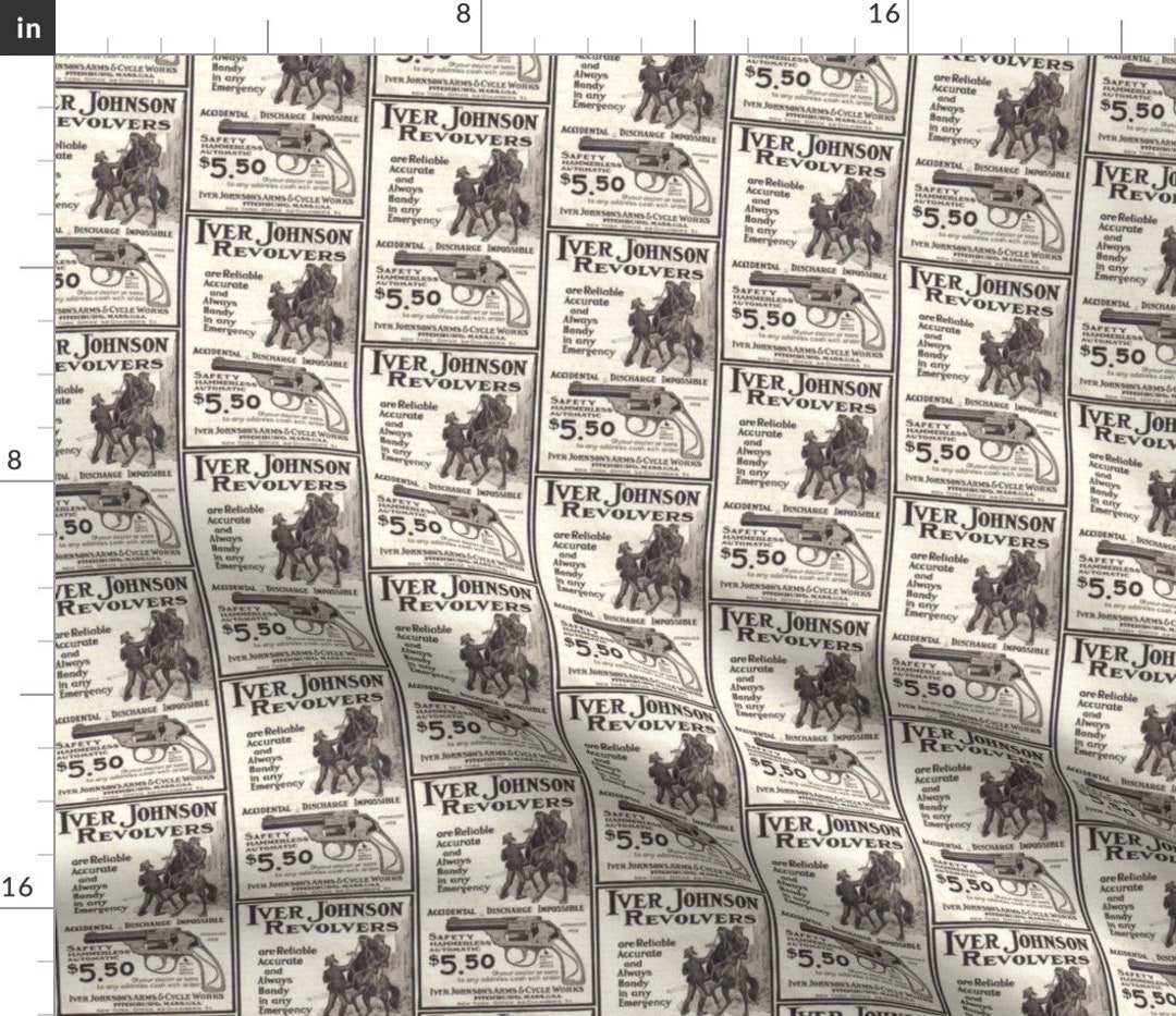 Revolvers Advertisement Fabric to Live by the Gun Advertisement by ...