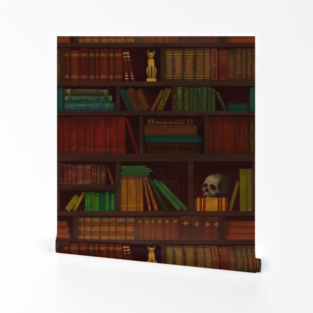 Magic School Library Wallpaper Dark Academia by Katerina_kirilova Books ...