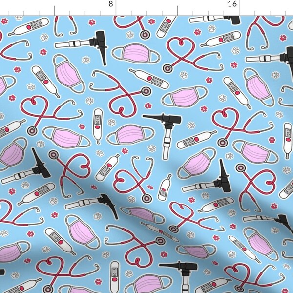 Veterinarian Fabric - Etsy