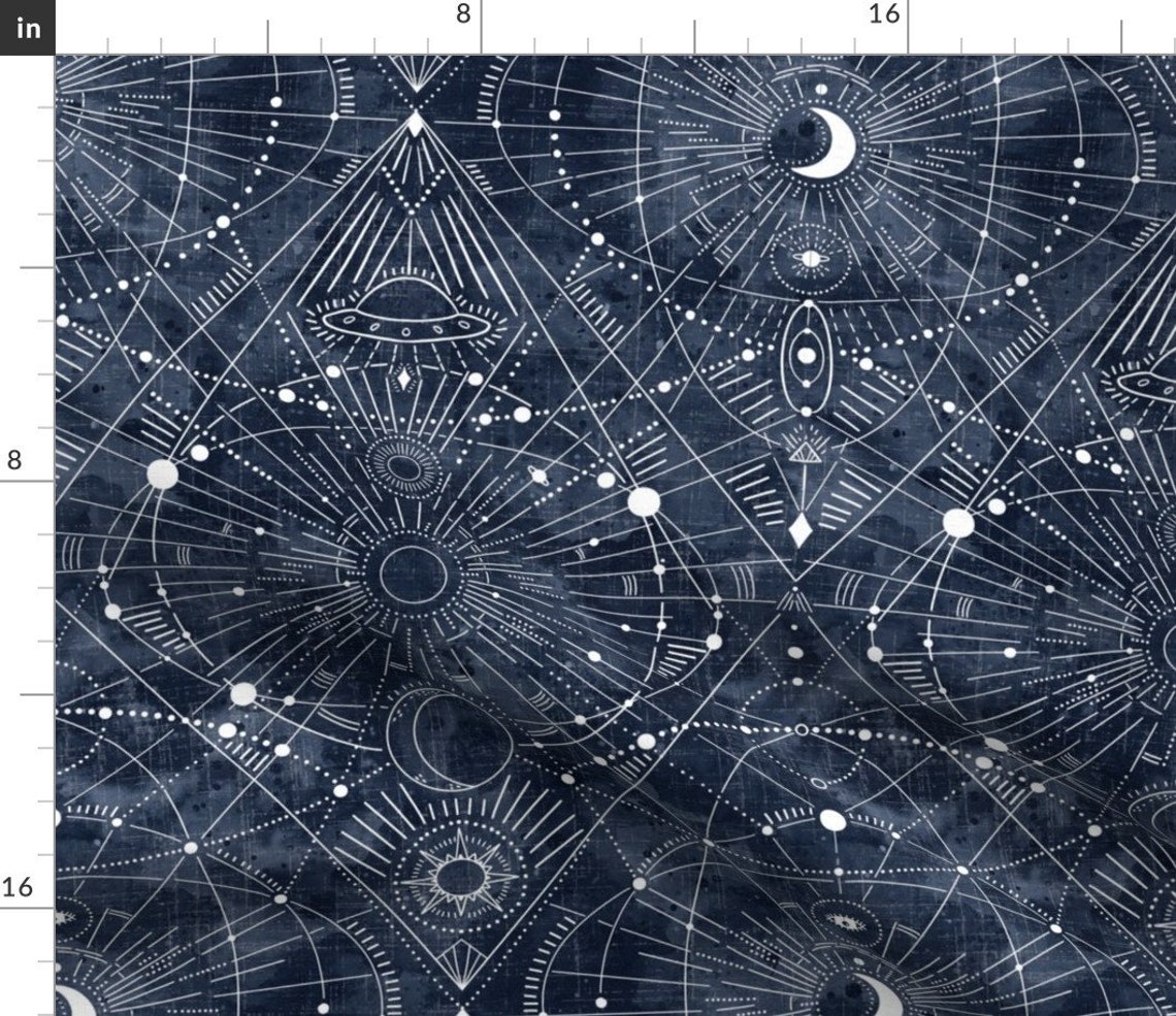 Indigo Galaxy Fabric Multidimensional Space Travel By | Etsy