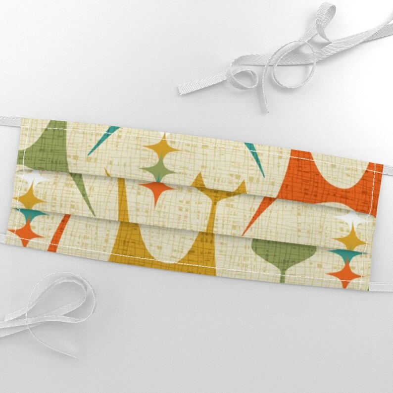 Mid Century Cats Fabric Mid Mod Meow by Studioxtine - Etsy