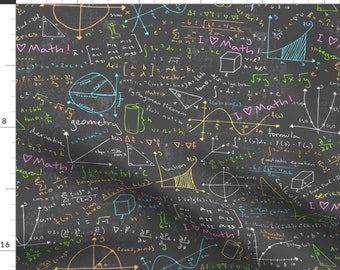 Math Fabric Math Symbols dk by Jjtrends Math Class | Etsy