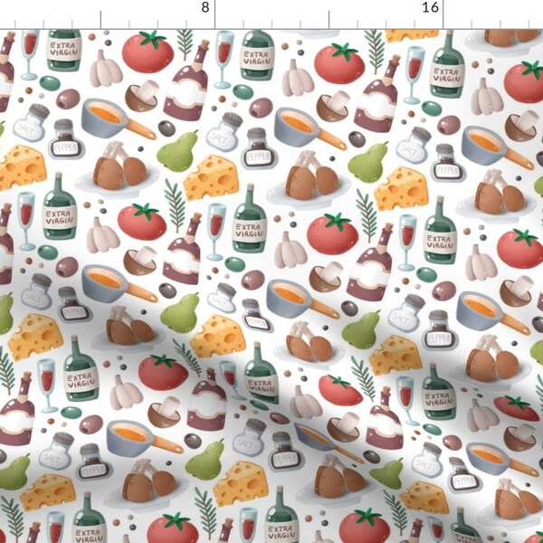Food Fabric - Etsy
