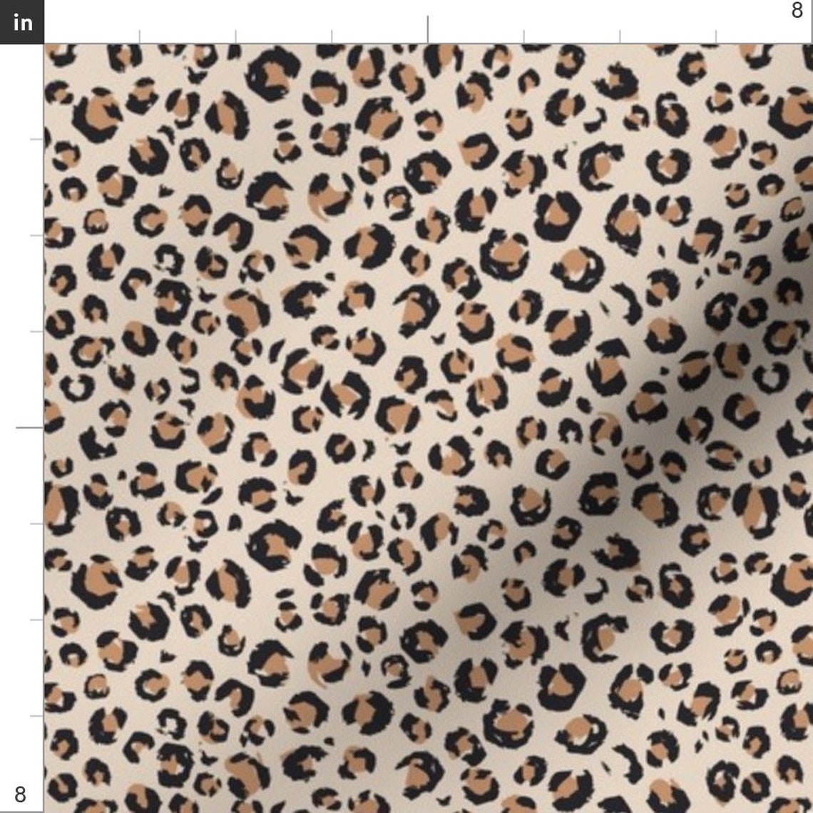 Micro Scale Leopard Print Fabric Mini Animal Print Brown and - Etsy