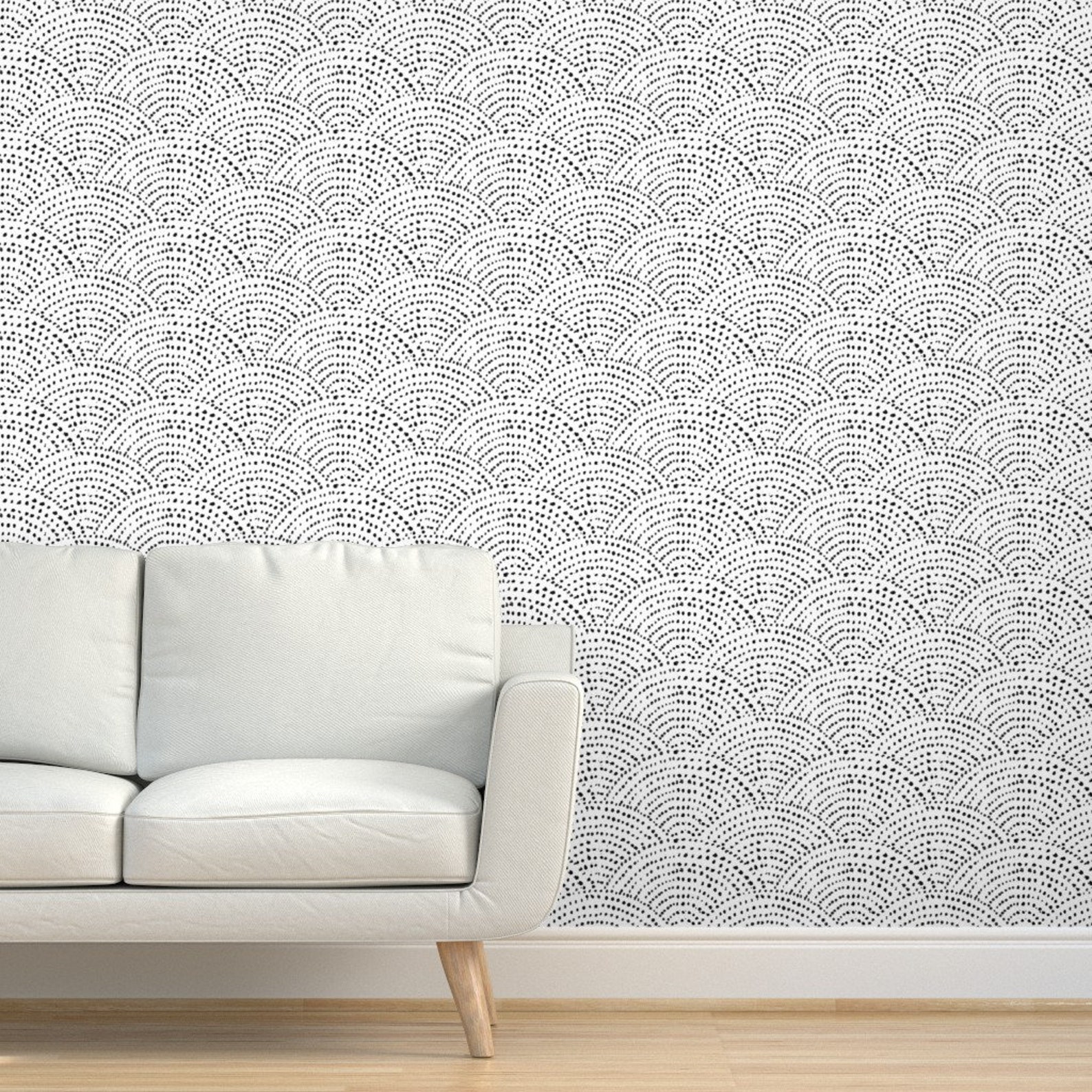 Dots Wallpaper Large Ink Dot Scales by Crumpetsandcrabsticks - Etsy