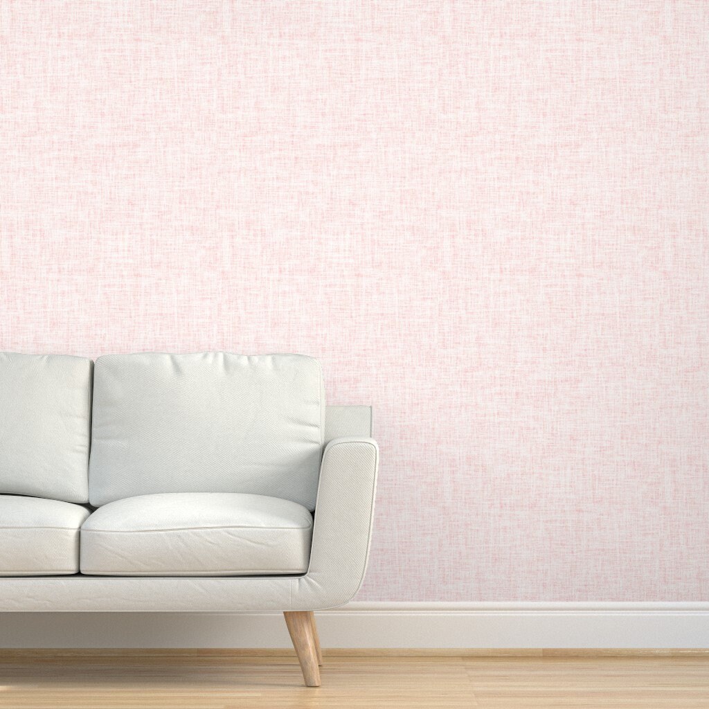 Pink Linen Look Wallpaper Light Pink Linen by Ivieclothco - Etsy
