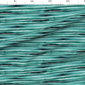 Aqua Fabric Watercolor Stripe Blue Emerald Green by Crystal Walen Teal ...