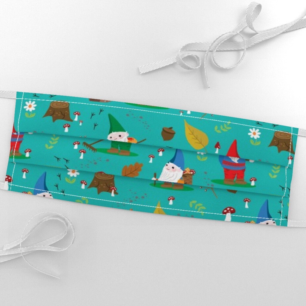 Gnome Hedgehog Fabric Gnome Place Like Home by Natalee | Etsy