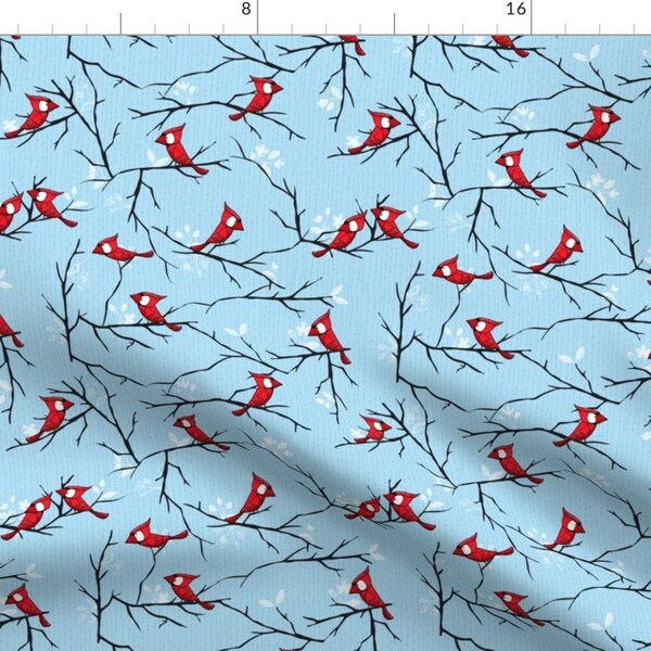 Cardinal Fabric - Etsy