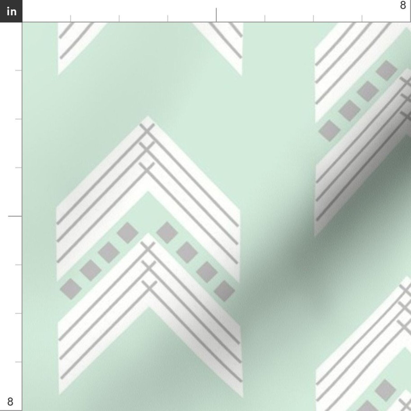 Chevron Fabric Mint Gray Chevron Custom Fabric by Ivie Cloth - Etsy