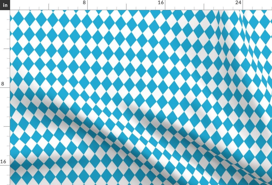 Oktoberfest Blue Diamonds Fabric German Oktoberfest Beer Blue Diamond ...