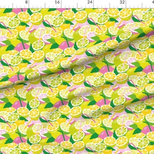 Lemonade Fabric Find the Intruders by Cassiopee Lemonade Straw Cute ...