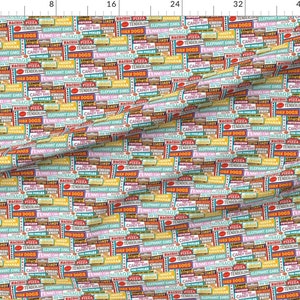 State Fair Fabric carnival Amusement Park Junk Food Typograph - Etsy