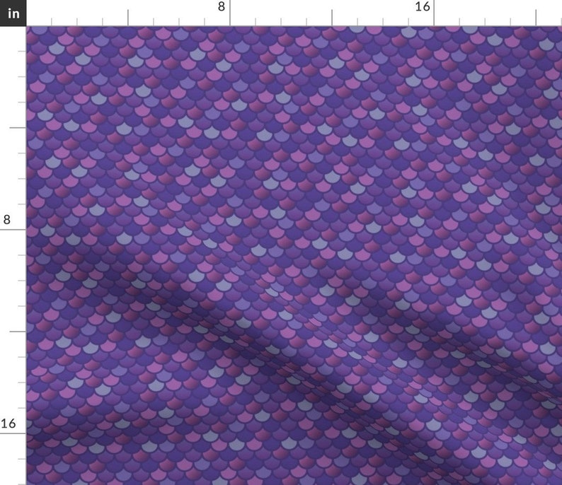 Purple Mermaid Scales Fabric Mermaid Fish Scales in Purple - Etsy