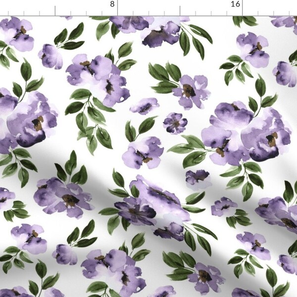Violet Fabric Flower - Etsy