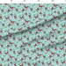 Dog Bones Fabric Dogs Bone Turquoise Red by Fernlesliestudio - Etsy