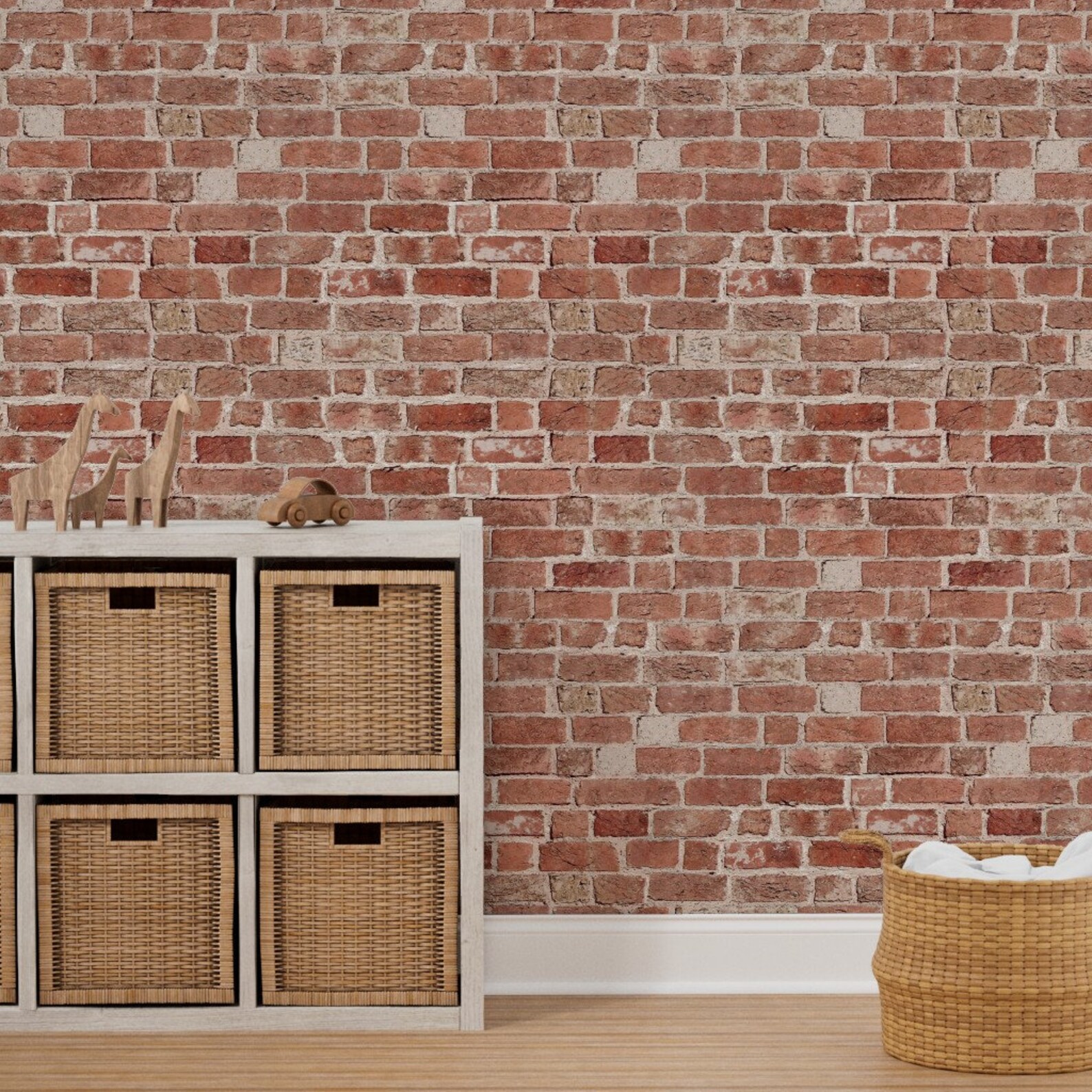 Faux Brick Wallpaper Antique Brick Wallpaper by - Etsy