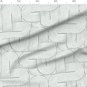 Geometric Neutral Upholstery Fabric- Zen Garden by Kuriyamadesigns ...