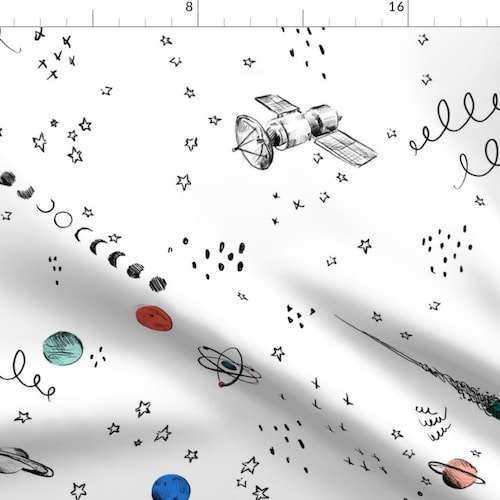 Outer Space Fabric Space Light Jumbo by Pattern State - Etsy